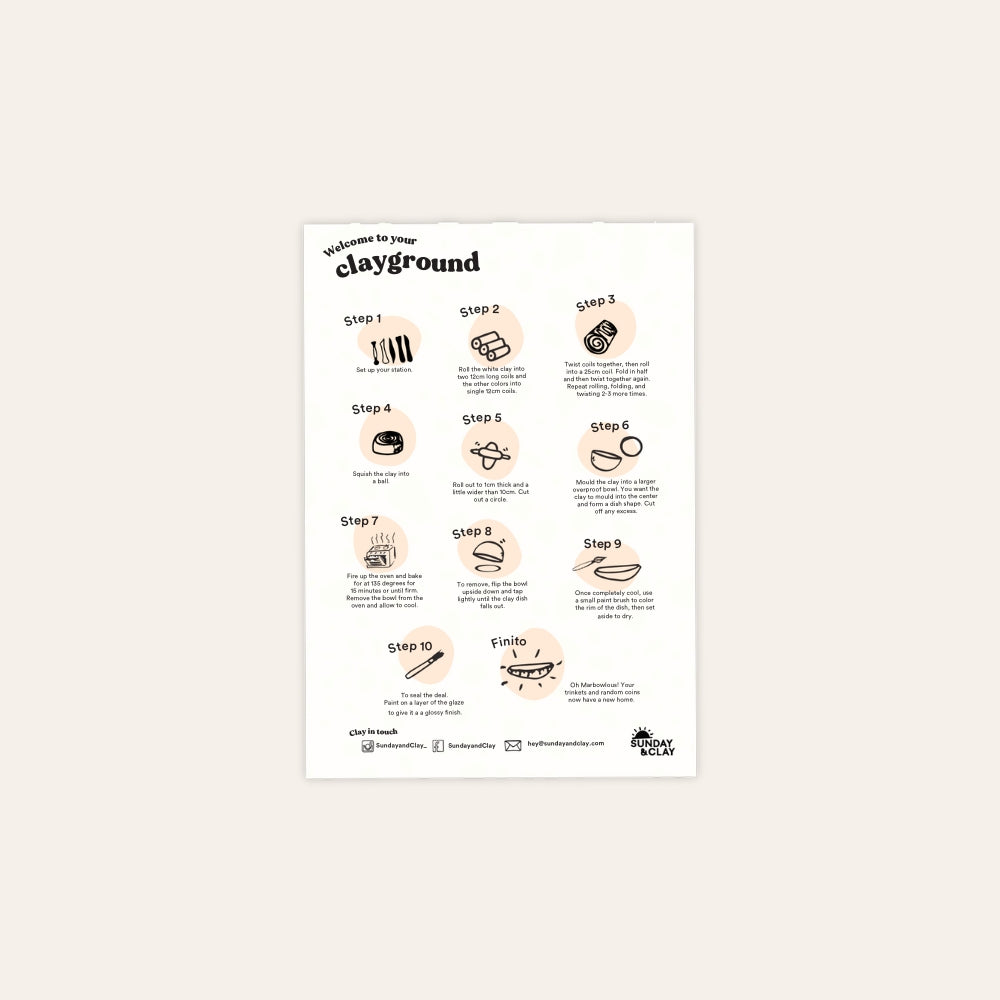 The Starter Clay Kit Beginner Pottery Kit Sunday Clay Sunday Clay