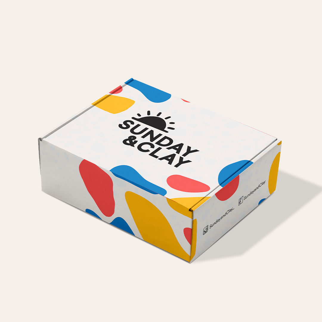 Mini Air Dry Clay Kit | Perfect DIY Pottery Kit for Beginners – Sunday&Clay